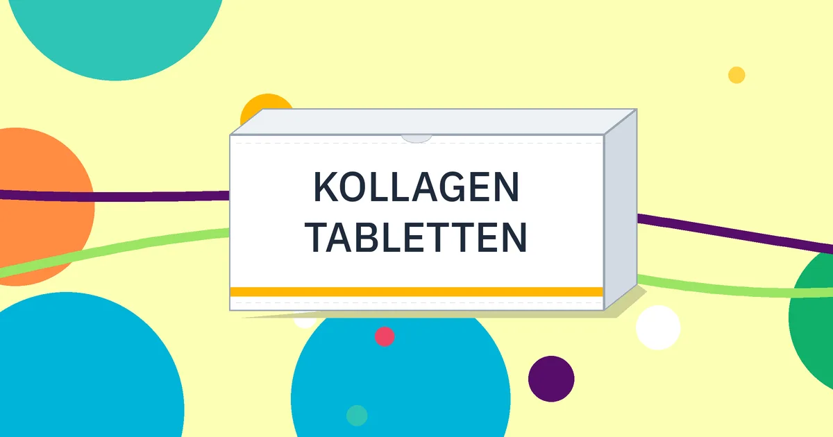 Symbolbild: Packung mit der Aufschrift KOLLAGEN TABLETTEN (PZN 12450518) – Verfügbarkeit und Bezug in Apotheken in Frankfurt am Main