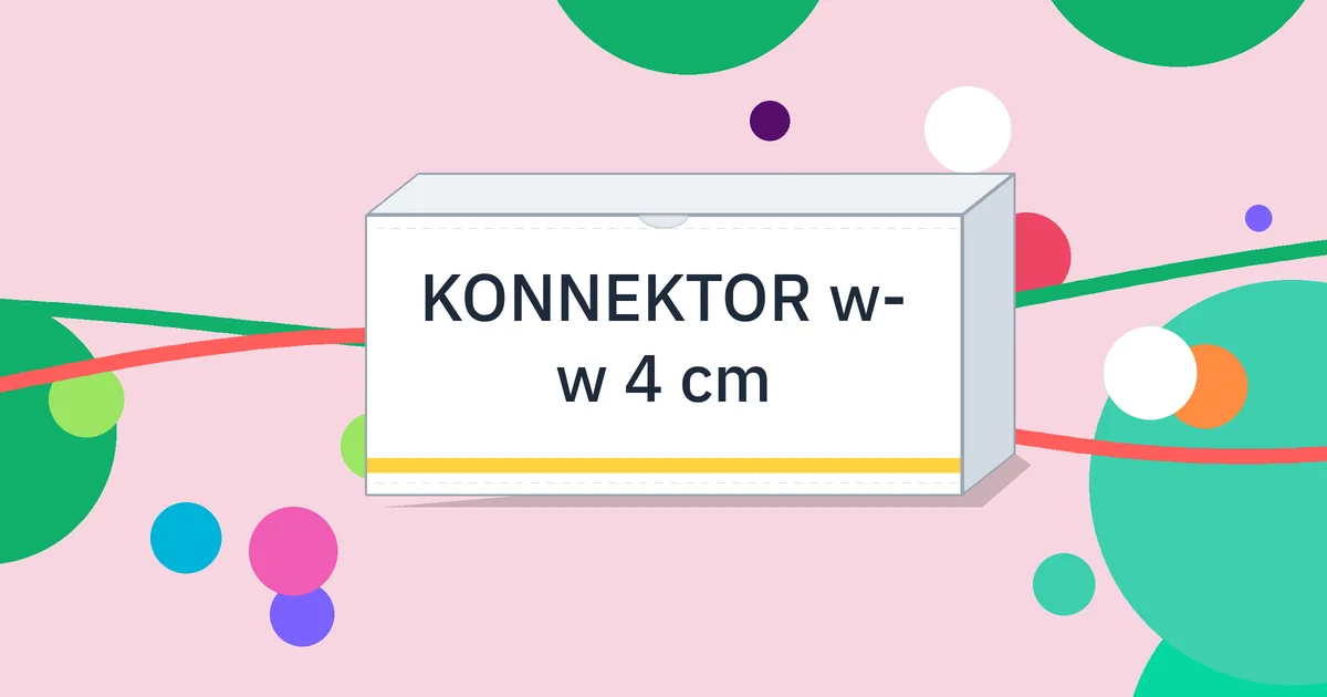 Symbolbild: Packung mit der Aufschrift KONNEKTOR w-w 4 cm (PZN 19105612) – Verfügbarkeit und Bezug in Apotheken in Frankfurt am Main