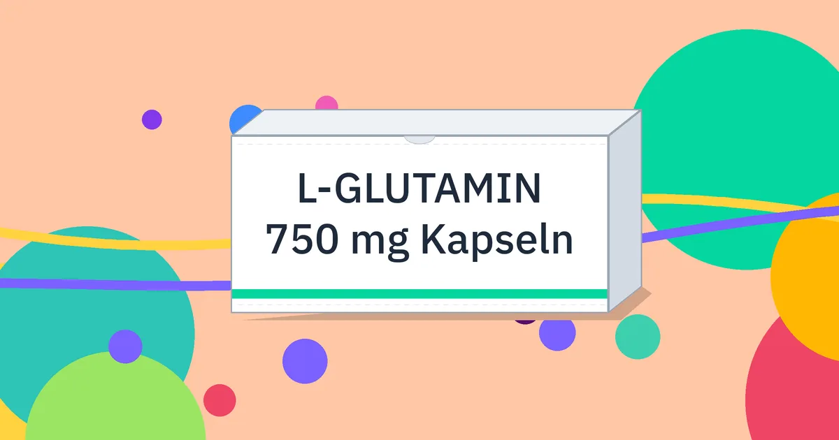 Symbolbild: Packung mit der Aufschrift L-GLUTAMIN 750 mg Kapseln (PZN 13918107) – Verfügbarkeit und Bezug in Apotheken in Frankfurt am Main