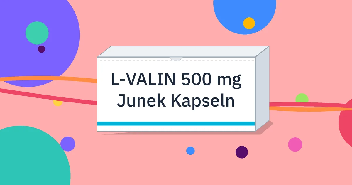 Symbolbild: Packung mit der Aufschrift L-VALIN 500 mg Junek Kapseln (PZN 00135817) – Verfügbarkeit und Bezug in Apotheken in Frankfurt am Main