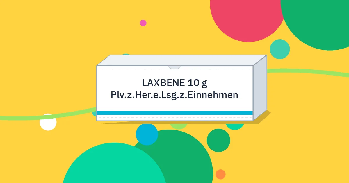 Symbolbild: Packung mit der Aufschrift LAXBENE 10 g Plv.z.Her.e.Lsg.z.Einnehmen (PZN 19679572) – Verfügbarkeit und Bezug in Apotheken in Frankfurt am Main