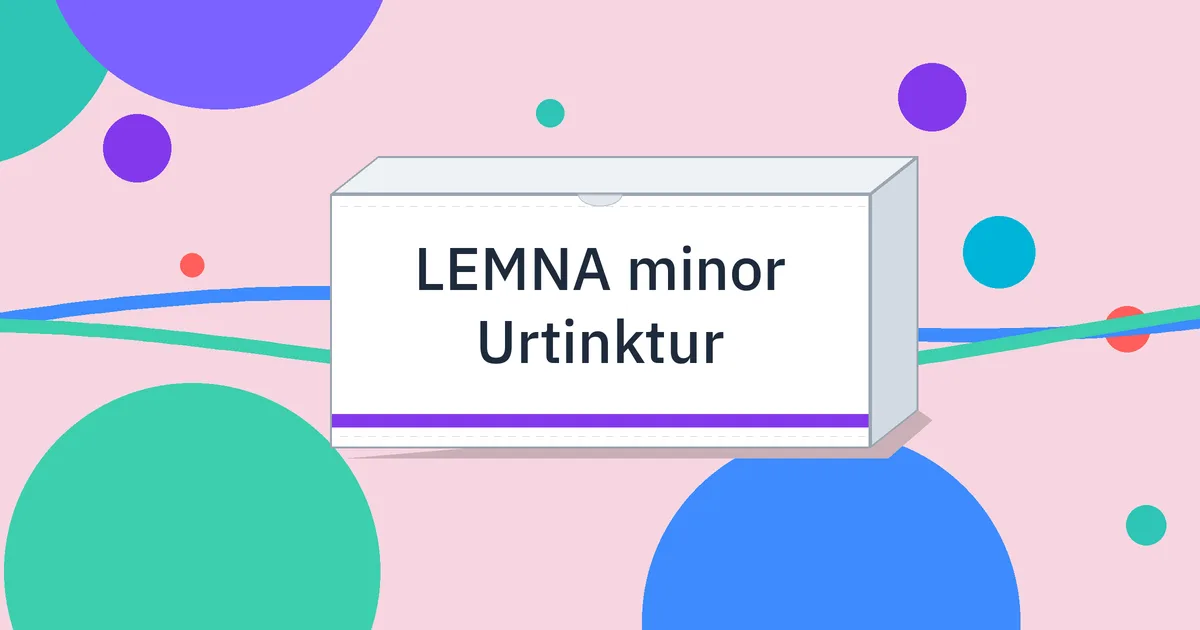 Symbolbild: Packung mit der Aufschrift LEMNA minor Urtinktur (PZN 07172224) – Verfügbarkeit und Bezug in Apotheken in Frankfurt am Main