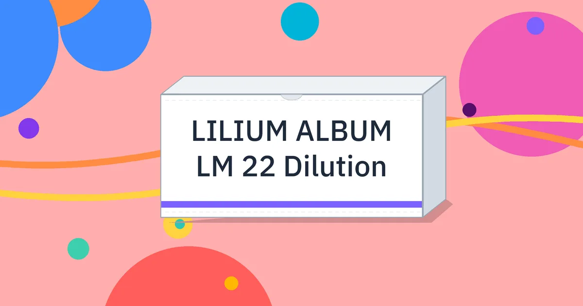Symbolbild: Packung mit der Aufschrift LILIUM ALBUM LM 22 Dilution (PZN 12930773) – Verfügbarkeit und Bezug in Apotheken in Frankfurt am Main