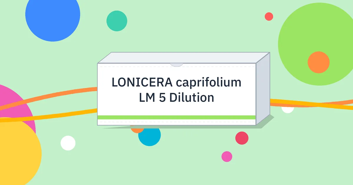 Symbolbild: Packung mit der Aufschrift LONICERA caprifolium LM 5 Dilution (PZN 13535613) – Verfügbarkeit und Bezug in Apotheken in Frankfurt am Main