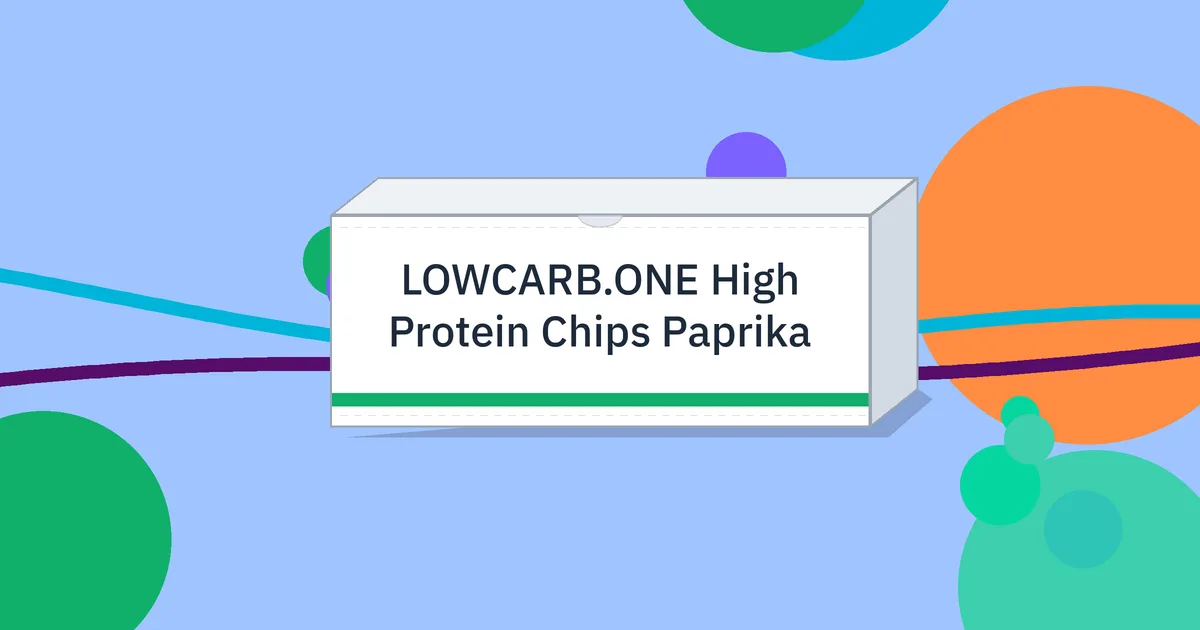 Symbolbild: Packung mit der Aufschrift LOWCARB.ONE High Protein Chips Paprika (PZN 13923611) – Verfügbarkeit und Bezug in Apotheken in Frankfurt am Main