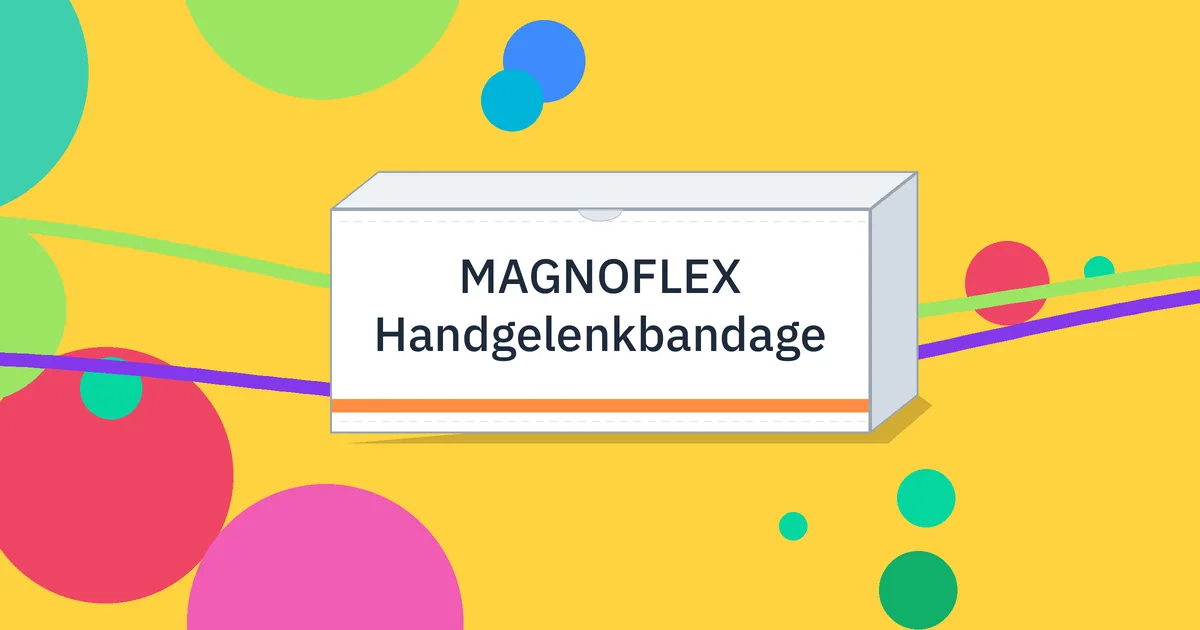 Symbolbild: Packung mit der Aufschrift MAGNOFLEX Handgelenkbandage (PZN 01095215) – Verfügbarkeit und Bezug in Apotheken in Frankfurt am Main