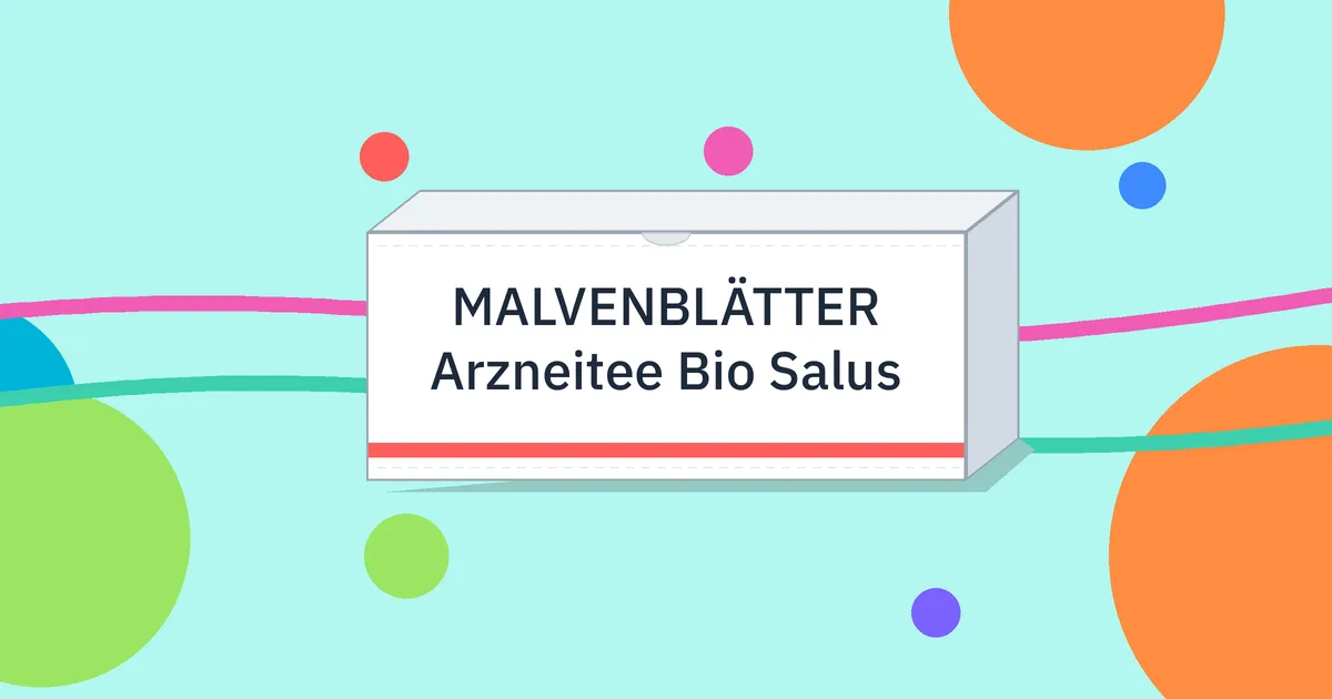 Symbolbild: Packung mit der Aufschrift MALVENBLÄTTER Arzneitee Bio Salus (PZN 19380270) – Verfügbarkeit und Bezug in Apotheken in Frankfurt am Main