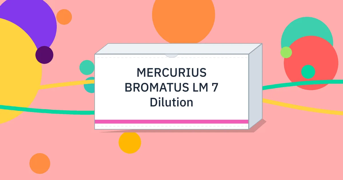 Symbolbild: Packung mit der Aufschrift MERCURIUS BROMATUS LM 7 Dilution (PZN 12948980) – Verfügbarkeit und Bezug in Apotheken in Frankfurt am Main