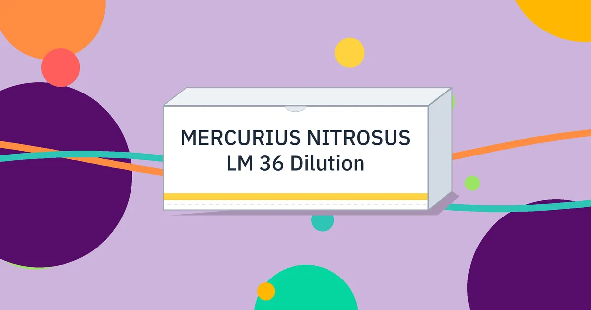 Symbolbild: Packung mit der Aufschrift MERCURIUS NITROSUS LM 36 Dilution (PZN 12952467) – Verfügbarkeit und Bezug in Apotheken in Frankfurt am Main