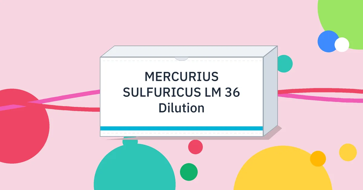 Symbolbild: Packung mit der Aufschrift MERCURIUS SULFURICUS LM 36 Dilution (PZN 12954779) – Verfügbarkeit und Bezug in Apotheken in Frankfurt am Main