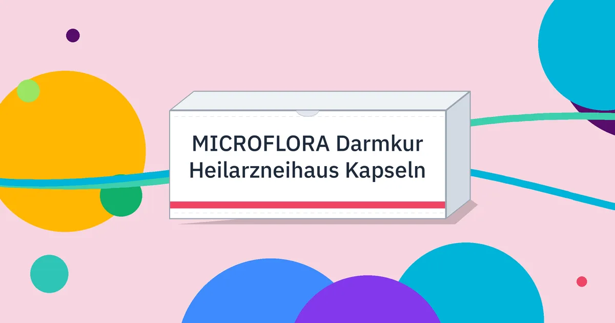 Symbolbild: Packung mit der Aufschrift MICROFLORA Darmkur Heilarzneihaus Kapseln (PZN 15875827) – Verfügbarkeit und Bezug in Apotheken in Frankfurt am Main