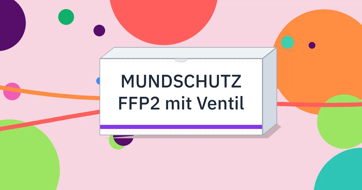 Symbolbild: Packung mit der Aufschrift MUNDSCHUTZ FFP2 mit Ventil (PZN 05959871) – Verfügbarkeit und Bezug in Apotheken in Frankfurt am Main