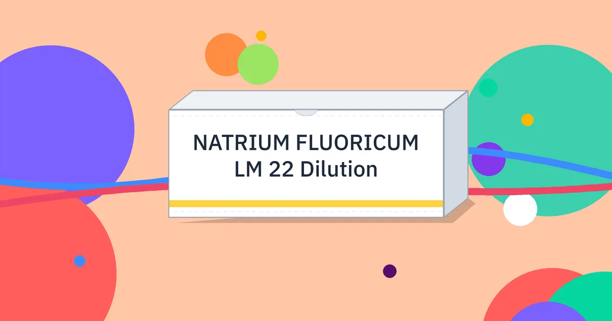 Symbolbild: Packung mit der Aufschrift NATRIUM FLUORICUM LM 22 Dilution (PZN 12962603) – Verfügbarkeit und Bezug in Apotheken in Frankfurt am Main