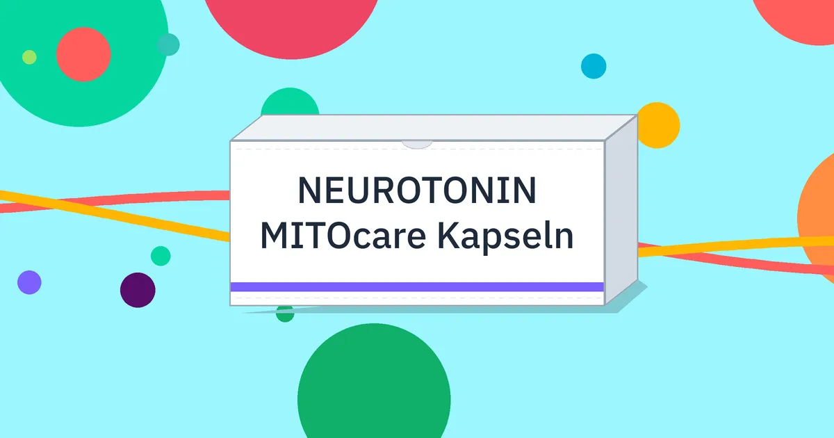 Symbolbild: Packung mit der Aufschrift NEUROTONIN MITOcare Kapseln (PZN 11015329) – Verfügbarkeit und Bezug in Apotheken in Frankfurt am Main