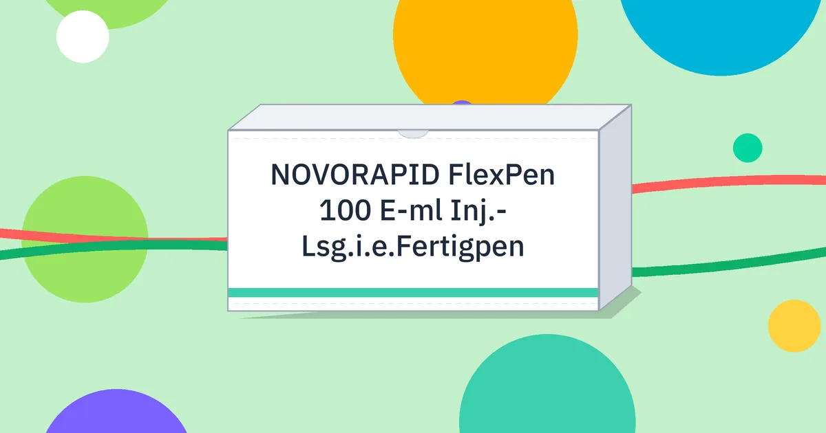 Symbolbild: Packung mit der Aufschrift NOVORAPID FlexPen 100 E-ml Inj.-Lsg.i.e.Fertigpen (PZN 02533350) – Verfügbarkeit und Bezug in Apotheken in Frankfurt am Main