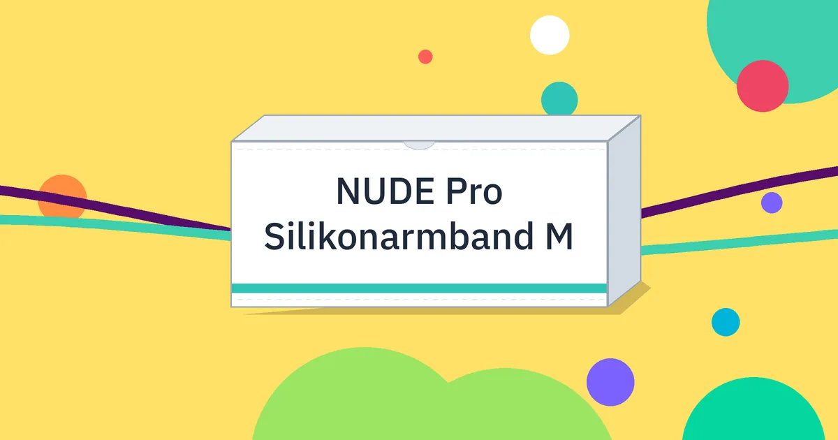 Symbolbild: Packung mit der Aufschrift NUDE Pro Silikonarmband M (PZN 18019885) – Verfügbarkeit und Bezug in Apotheken in Frankfurt am Main
