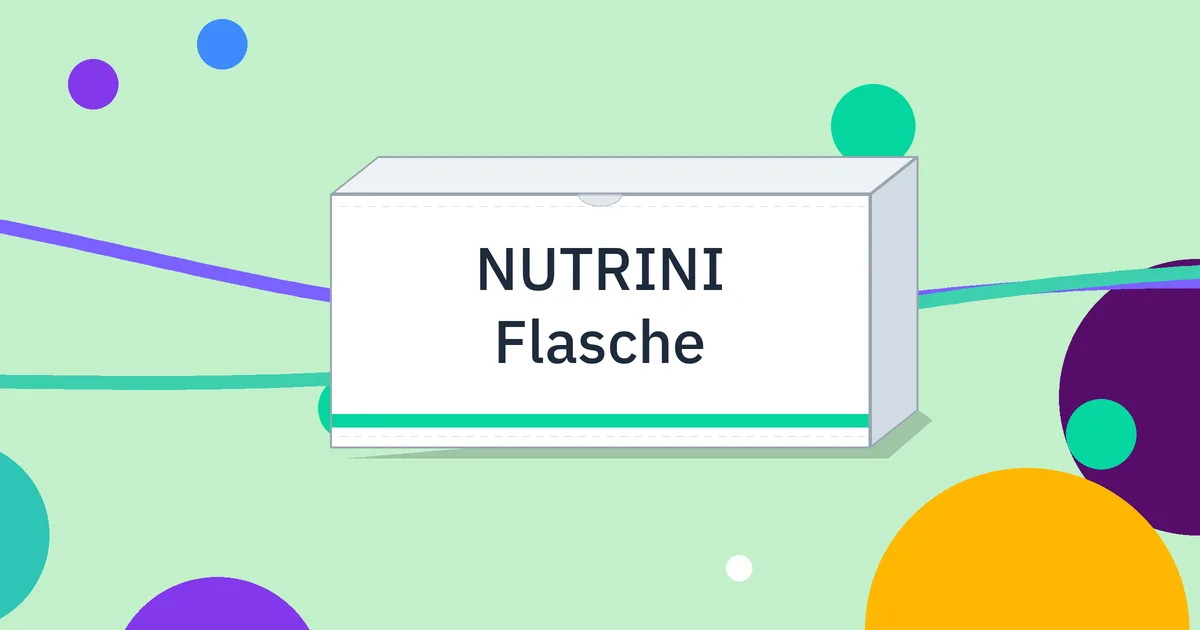 Symbolbild: Packung mit der Aufschrift NUTRINI Flasche (PZN 02132711) – Verfügbarkeit und Bezug in Apotheken in Frankfurt am Main