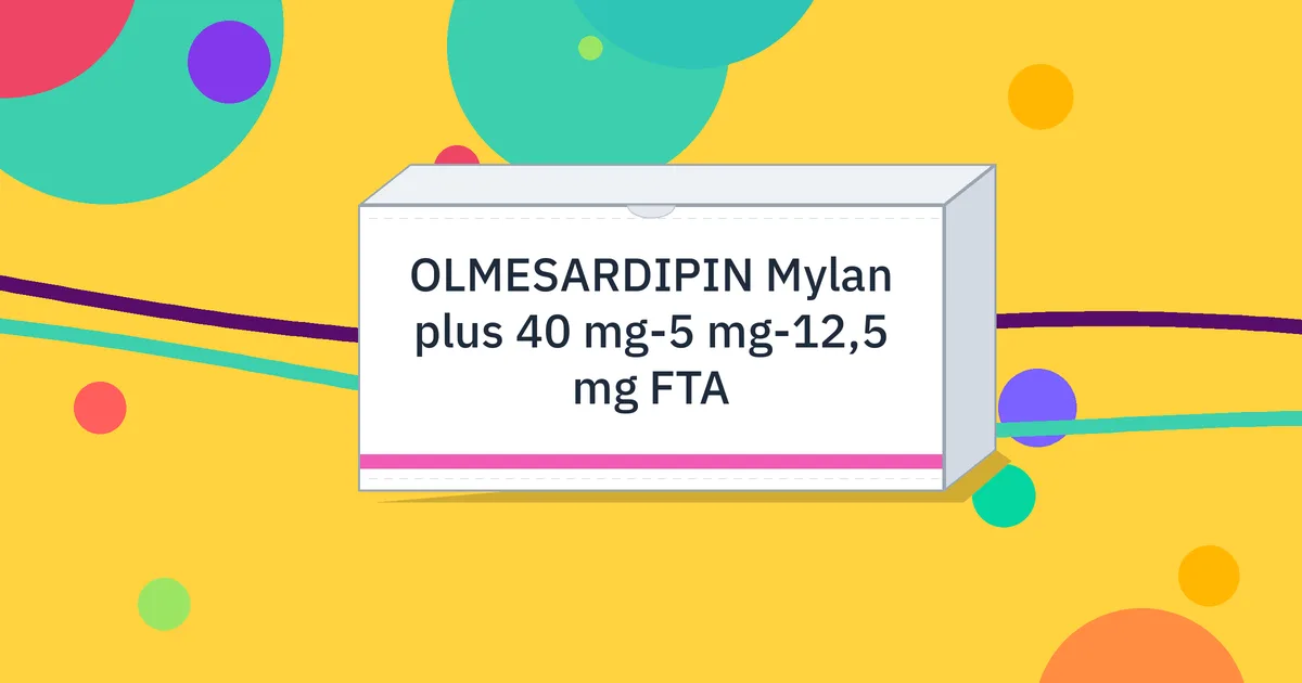 Symbolbild: Packung mit der Aufschrift OLMESARDIPIN Mylan plus 40 mg-5 mg-12,5 mg FTA (PZN 16655513) – Verfügbarkeit und Bezug in Apotheken in Frankfurt am Main