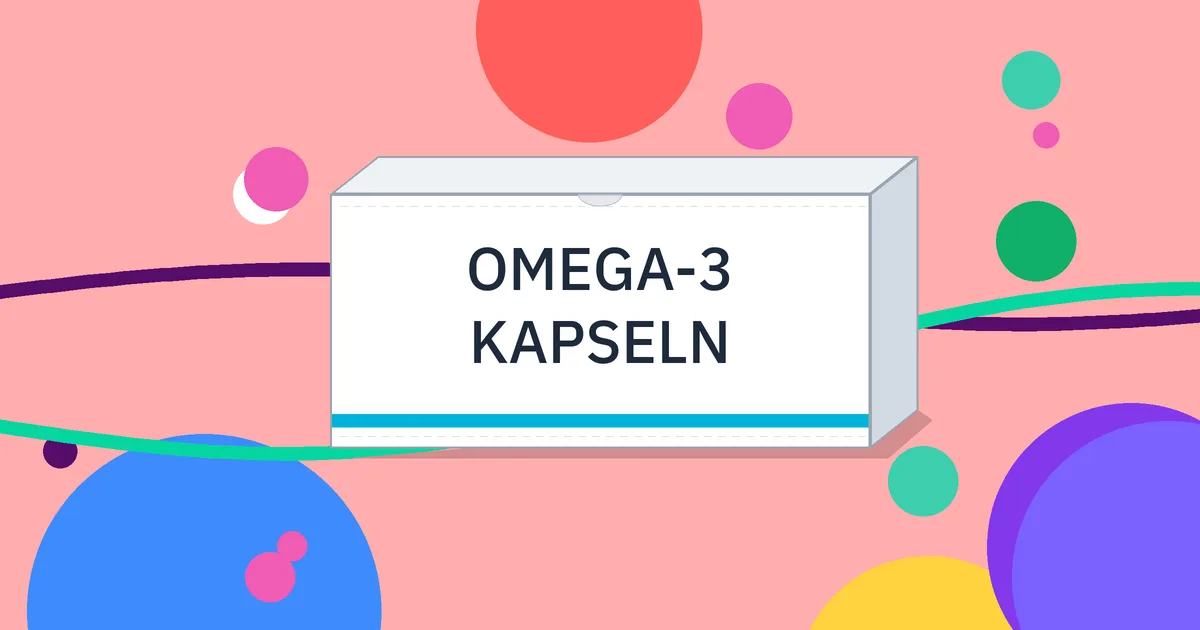 Symbolbild: Packung mit der Aufschrift OMEGA-3 KAPSELN (PZN 18411956) – Verfügbarkeit und Bezug in Apotheken in Frankfurt am Main