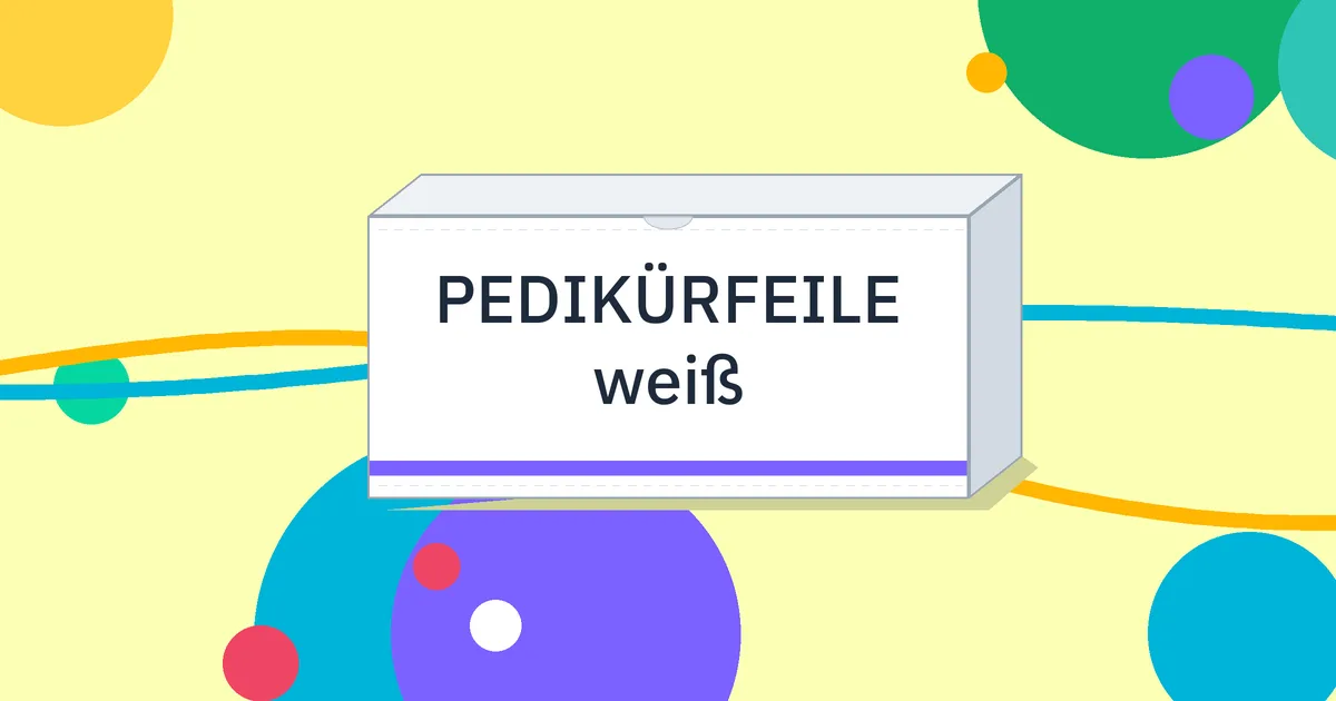 Symbolbild: Packung mit der Aufschrift PEDIKÜRFEILE weiß (PZN 01523846) – Verfügbarkeit und Bezug in Apotheken in Frankfurt am Main