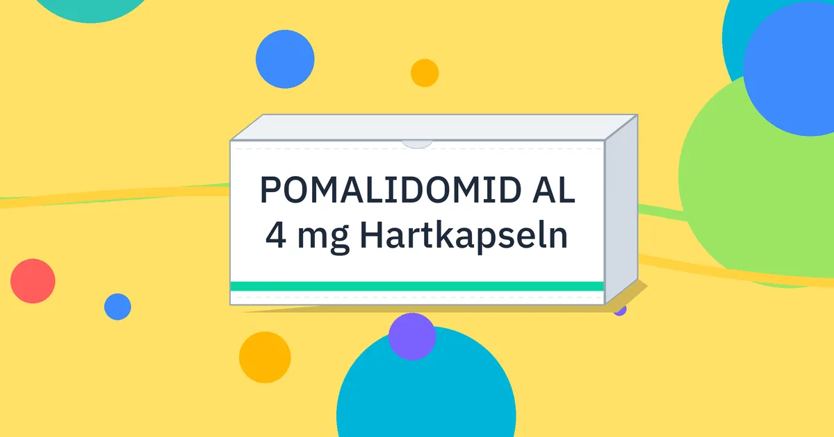 Symbolbild: Packung mit der Aufschrift POMALIDOMID AL 4 mg Hartkapseln (PZN 19541201) – Verfügbarkeit und Bezug in Apotheken in Frankfurt am Main