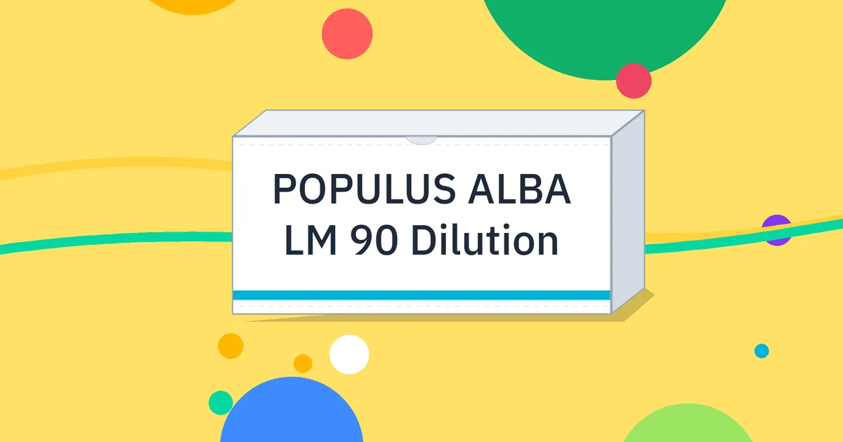 Symbolbild: Packung mit der Aufschrift POPULUS ALBA LM 90 Dilution (PZN 13664078) – Verfügbarkeit und Bezug in Apotheken in Frankfurt am Main