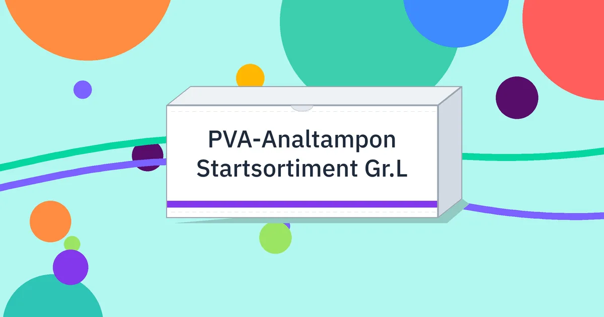 Symbolbild: Packung mit der Aufschrift PVA-Analtampon Startsortiment Gr.L (PZN 11320558) – Verfügbarkeit und Bezug in Apotheken in Frankfurt am Main