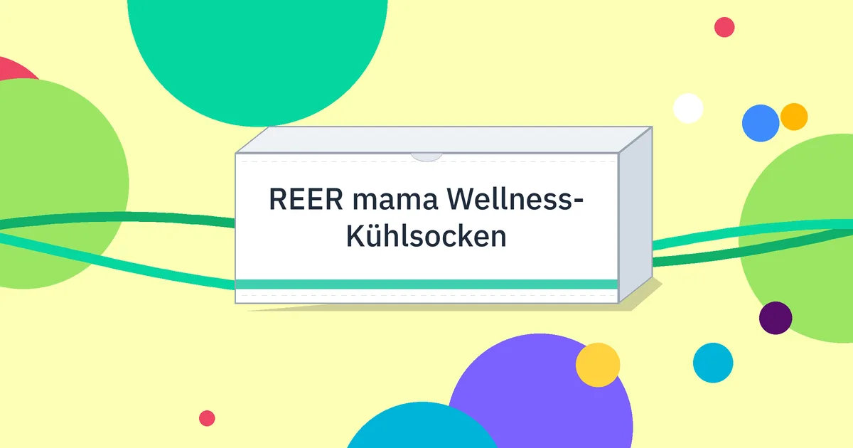 Symbolbild: Packung mit der Aufschrift REER mama Wellness-Kühlsocken (PZN 19501271) – Verfügbarkeit und Bezug in Apotheken in Frankfurt am Main