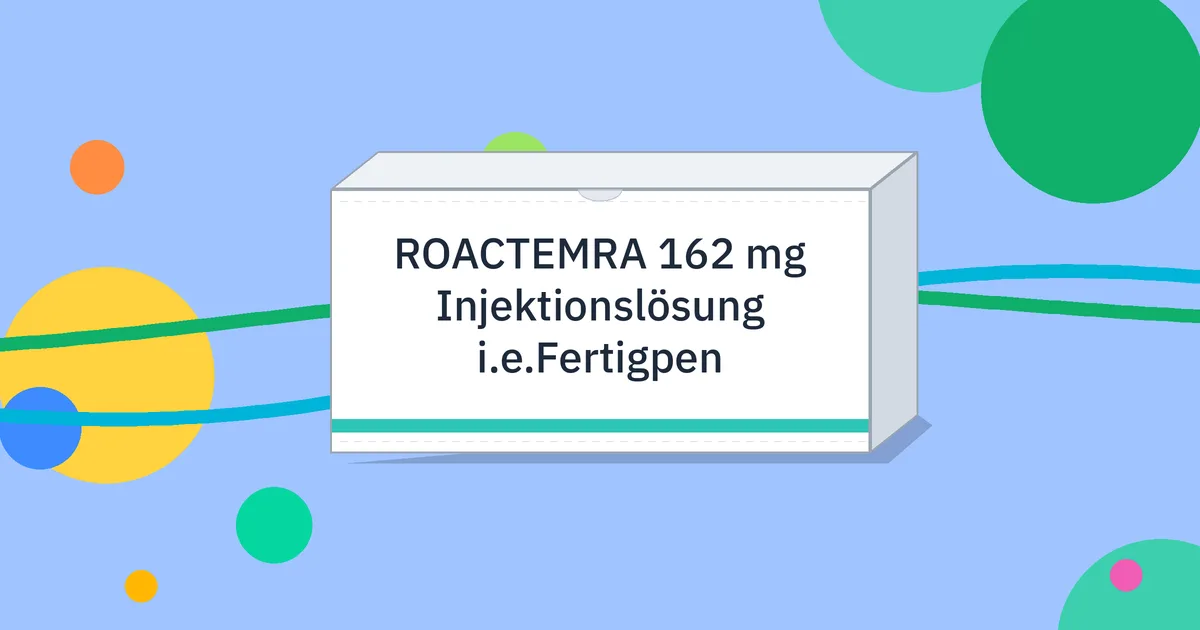 Symbolbild: Packung mit der Aufschrift ROACTEMRA 162 mg Injektionslösung i.e.Fertigpen (PZN 15660771) – Verfügbarkeit und Bezug in Apotheken in Frankfurt am Main