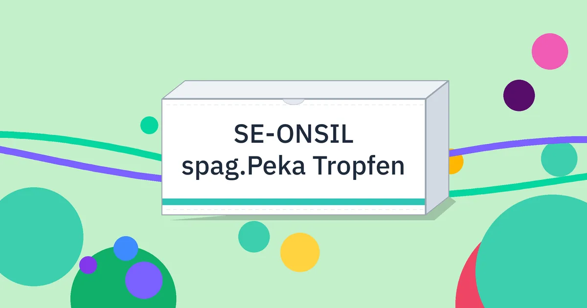 Symbolbild: Packung mit der Aufschrift SE-ONSIL spag.Peka Tropfen (PZN 04970238) – Verfügbarkeit und Bezug in Apotheken in Frankfurt am Main