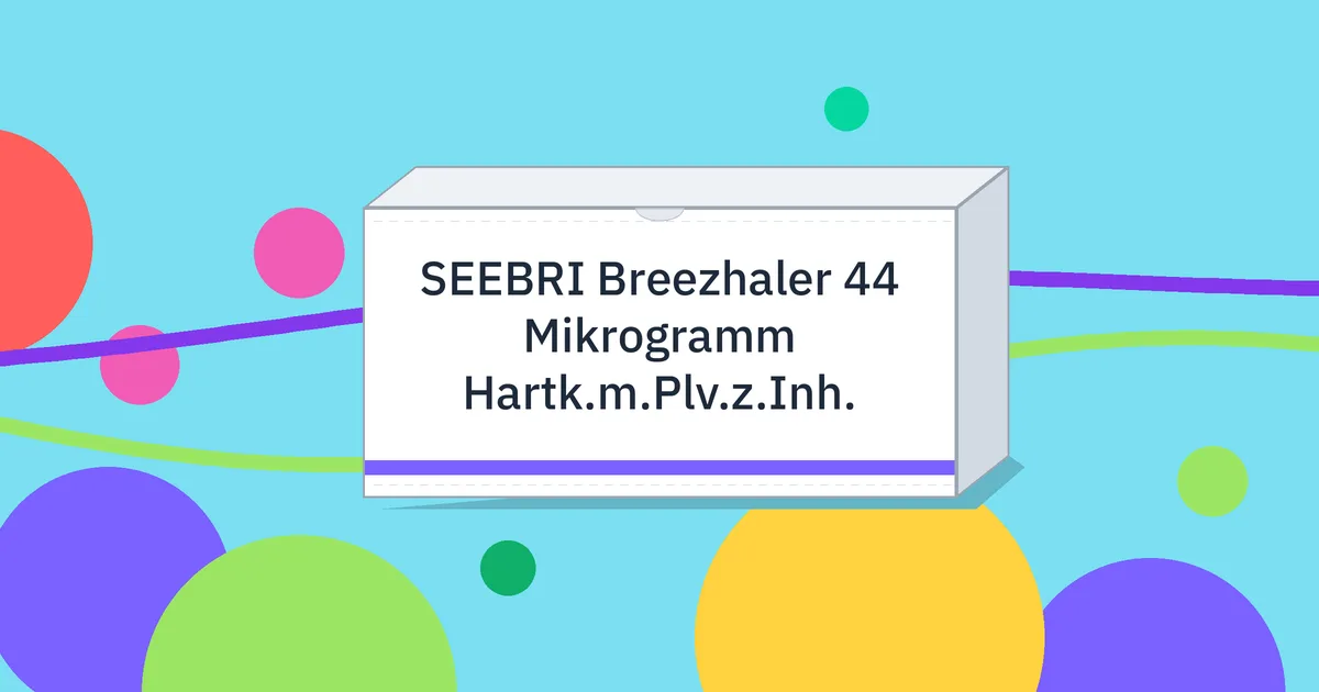 Symbolbild: Packung mit der Aufschrift SEEBRI Breezhaler 44 Mikrogramm Hartk.m.Plv.z.Inh. (PZN 07130148) – Verfügbarkeit und Bezug in Apotheken in Frankfurt am Main