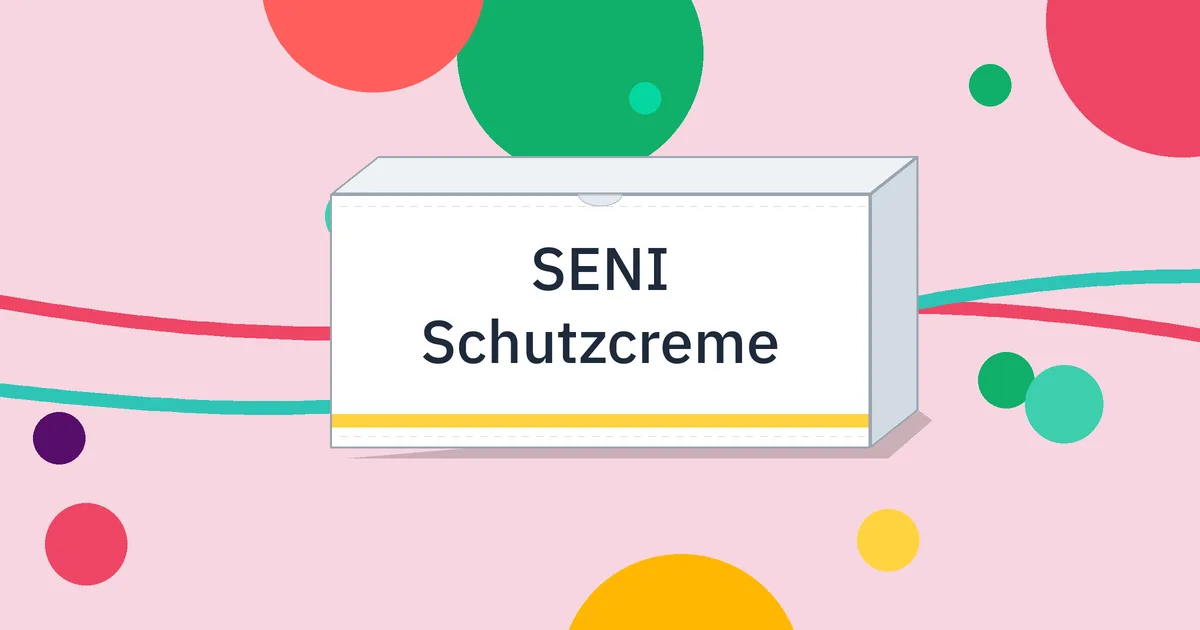 Symbolbild: Packung mit der Aufschrift SENI Schutzcreme (PZN 09337847) – Verfügbarkeit und Bezug in Apotheken in Frankfurt am Main