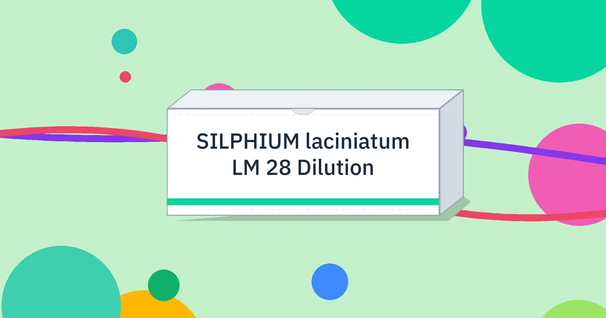 Symbolbild: Packung mit der Aufschrift SILPHIUM laciniatum LM 28 Dilution (PZN 13679430) – Verfügbarkeit und Bezug in Apotheken in Frankfurt am Main