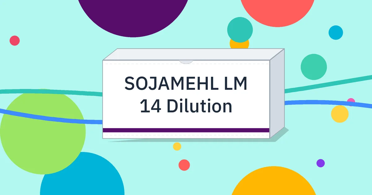 Symbolbild: Packung mit der Aufschrift SOJAMEHL LM 14 Dilution (PZN 13680901) – Verfügbarkeit und Bezug in Apotheken in Frankfurt am Main