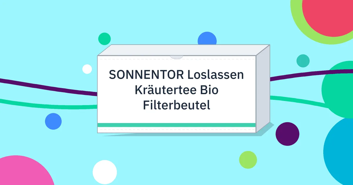 Symbolbild: Packung mit der Aufschrift SONNENTOR Loslassen Kräutertee Bio Filterbeutel (PZN 18902542) – Verfügbarkeit und Bezug in Apotheken in Frankfurt am Main