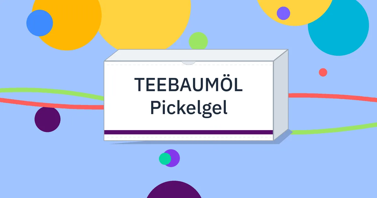 Symbolbild: Packung mit der Aufschrift TEEBAUMÖL Pickelgel (PZN 19295972) – Verfügbarkeit und Bezug in Apotheken in Frankfurt am Main