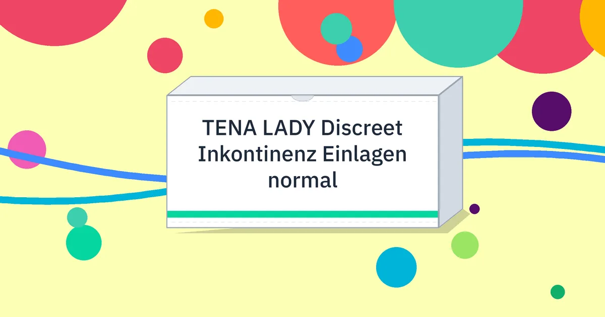 Symbolbild: Packung mit der Aufschrift TENA LADY Discreet Inkontinenz Einlagen normal (PZN 12365942) – Verfügbarkeit und Bezug in Apotheken in Frankfurt am Main