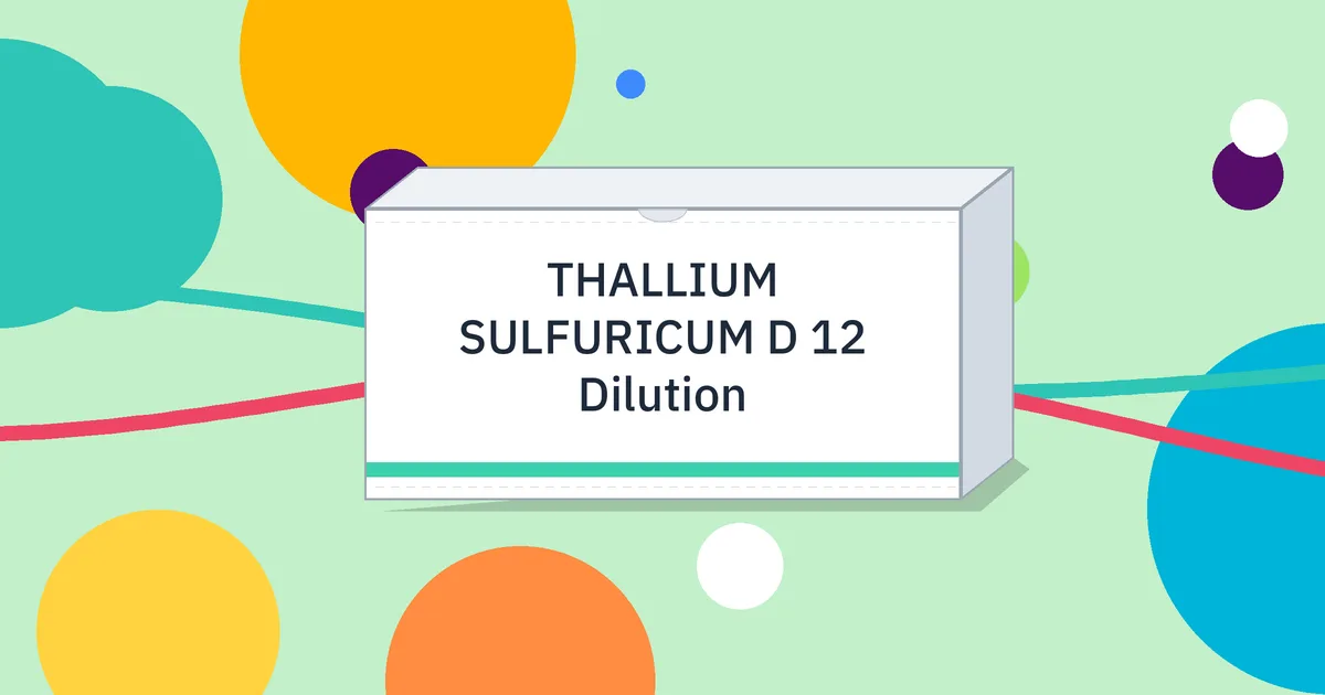 Symbolbild: Packung mit der Aufschrift THALLIUM SULFURICUM D 12 Dilution (PZN 02623194) – Verfügbarkeit und Bezug in Apotheken in Frankfurt am Main