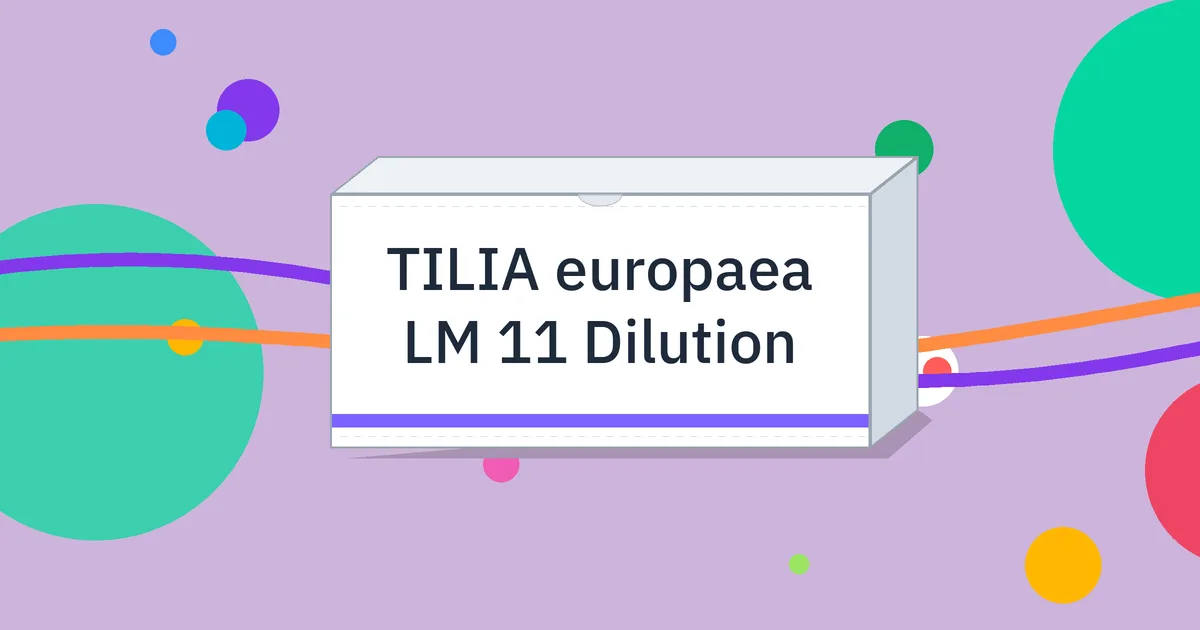 Symbolbild: Packung mit der Aufschrift TILIA europaea LM 11 Dilution (PZN 13223865) – Verfügbarkeit und Bezug in Apotheken in Frankfurt am Main