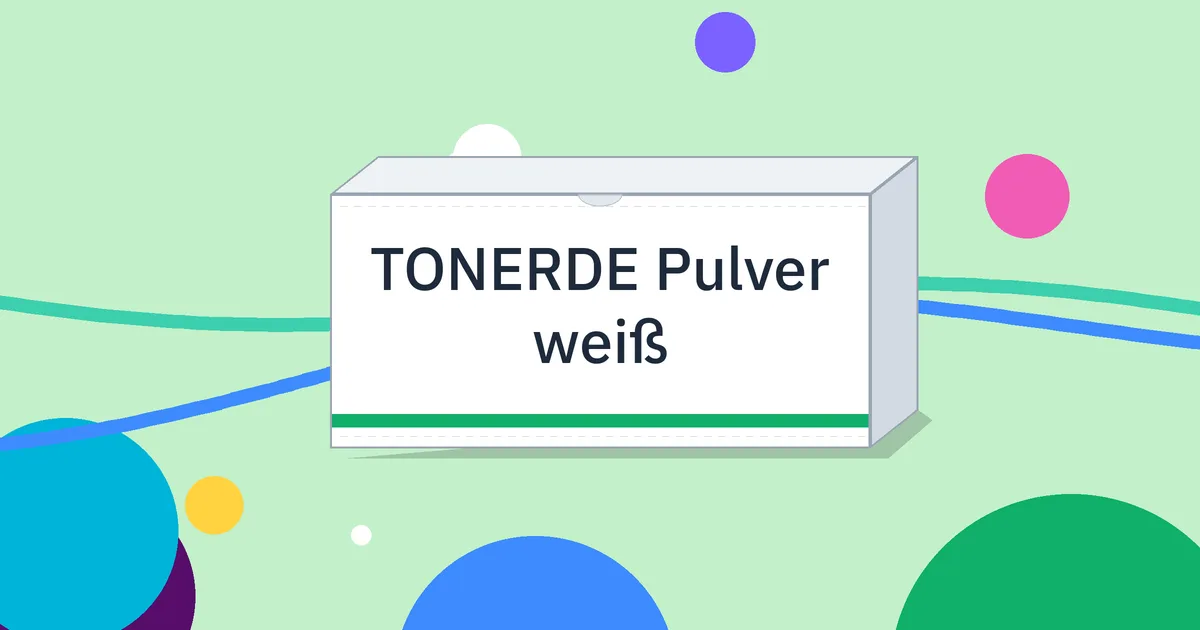 Symbolbild: Packung mit der Aufschrift TONERDE Pulver weiß (PZN 17550466) – Verfügbarkeit und Bezug in Apotheken in Frankfurt am Main