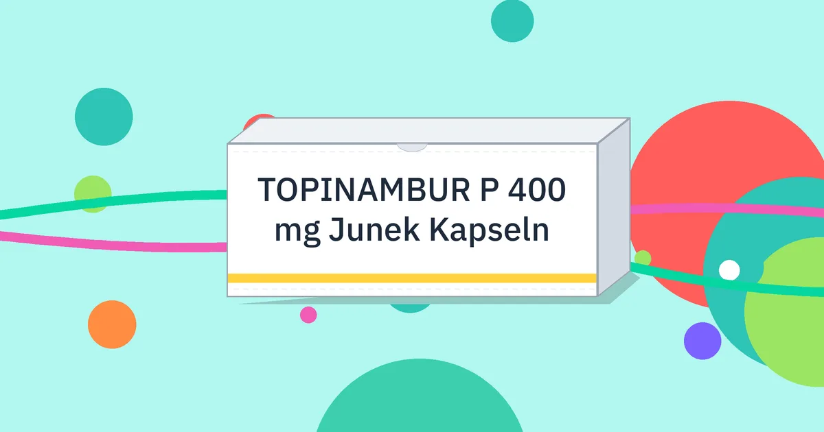 Symbolbild: Packung mit der Aufschrift TOPINAMBUR P 400 mg Junek Kapseln (PZN 01102748) – Verfügbarkeit und Bezug in Apotheken in Frankfurt am Main