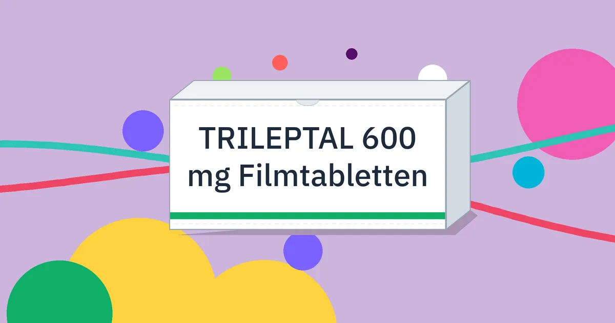 Symbolbild: Packung mit der Aufschrift TRILEPTAL 600 mg Filmtabletten (PZN 00477096) – Verfügbarkeit und Bezug in Apotheken in Frankfurt am Main