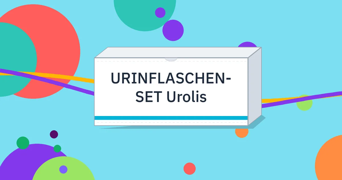 Symbolbild: Packung mit der Aufschrift URINFLASCHEN-SET Urolis (PZN 00916101) – Verfügbarkeit und Bezug in Apotheken in Frankfurt am Main