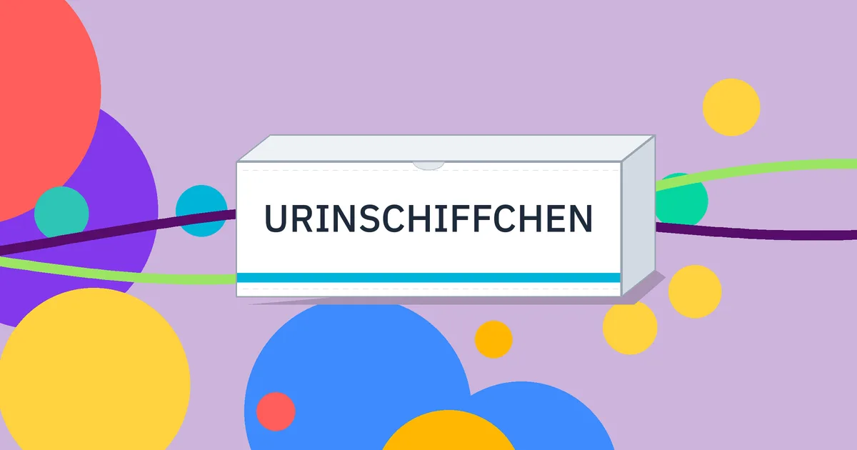 Symbolbild: Packung mit der Aufschrift URINSCHIFFCHEN (PZN 03055013) – Verfügbarkeit und Bezug in Apotheken in Frankfurt am Main