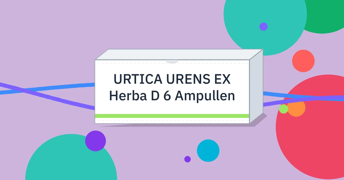 Symbolbild: Packung mit der Aufschrift URTICA URENS EX Herba D 6 Ampullen (PZN 02891500) – Verfügbarkeit und Bezug in Apotheken in Frankfurt am Main