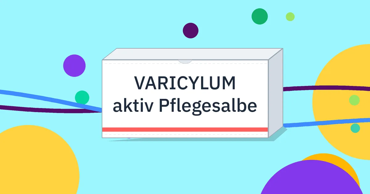 Symbolbild: Packung mit der Aufschrift VARICYLUM aktiv Pflegesalbe (PZN 01833506) – Verfügbarkeit und Bezug in Apotheken in Frankfurt am Main