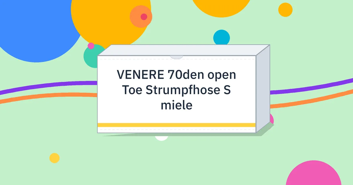 Symbolbild: Packung mit der Aufschrift VENERE 70den open Toe Strumpfhose S miele (PZN 16174446) – Verfügbarkeit und Bezug in Apotheken in Frankfurt am Main