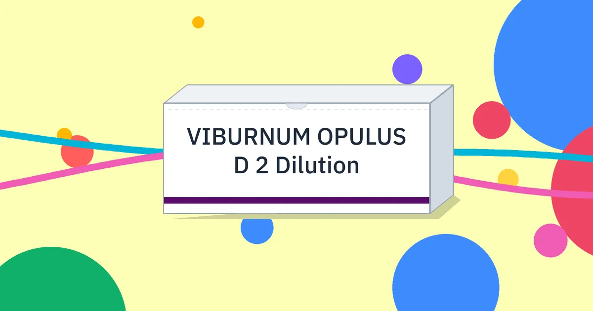 Symbolbild: Packung mit der Aufschrift VIBURNUM OPULUS D 2 Dilution (PZN 02108322) – Verfügbarkeit und Bezug in Apotheken in Frankfurt am Main