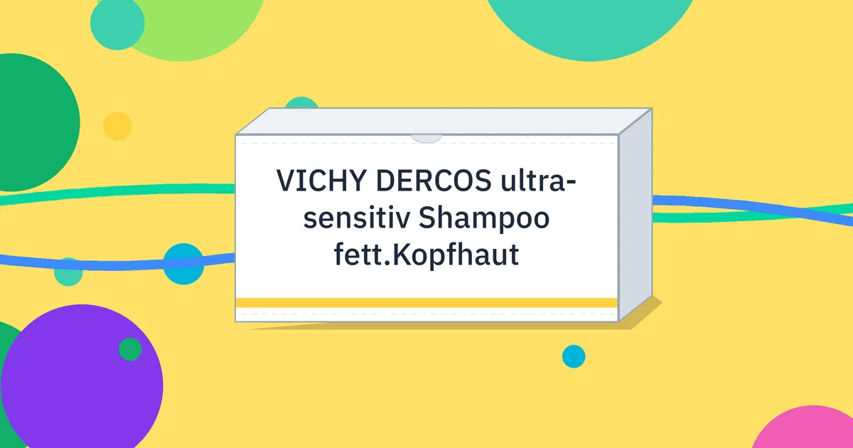 Symbolbild: Packung mit der Aufschrift VICHY DERCOS ultra-sensitiv Shampoo fett.Kopfhaut (PZN 14025305) – Verfügbarkeit und Bezug in Apotheken in Frankfurt am Main