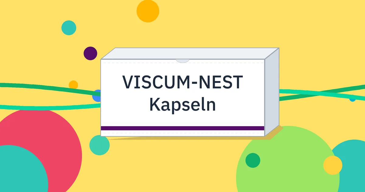 Symbolbild: Packung mit der Aufschrift VISCUM-NEST Kapseln (PZN 11617382) – Verfügbarkeit und Bezug in Apotheken in Frankfurt am Main